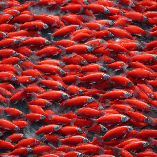 Salmón rojo de Alaska: capturado en estado salvaje, sabroso y repleto ...