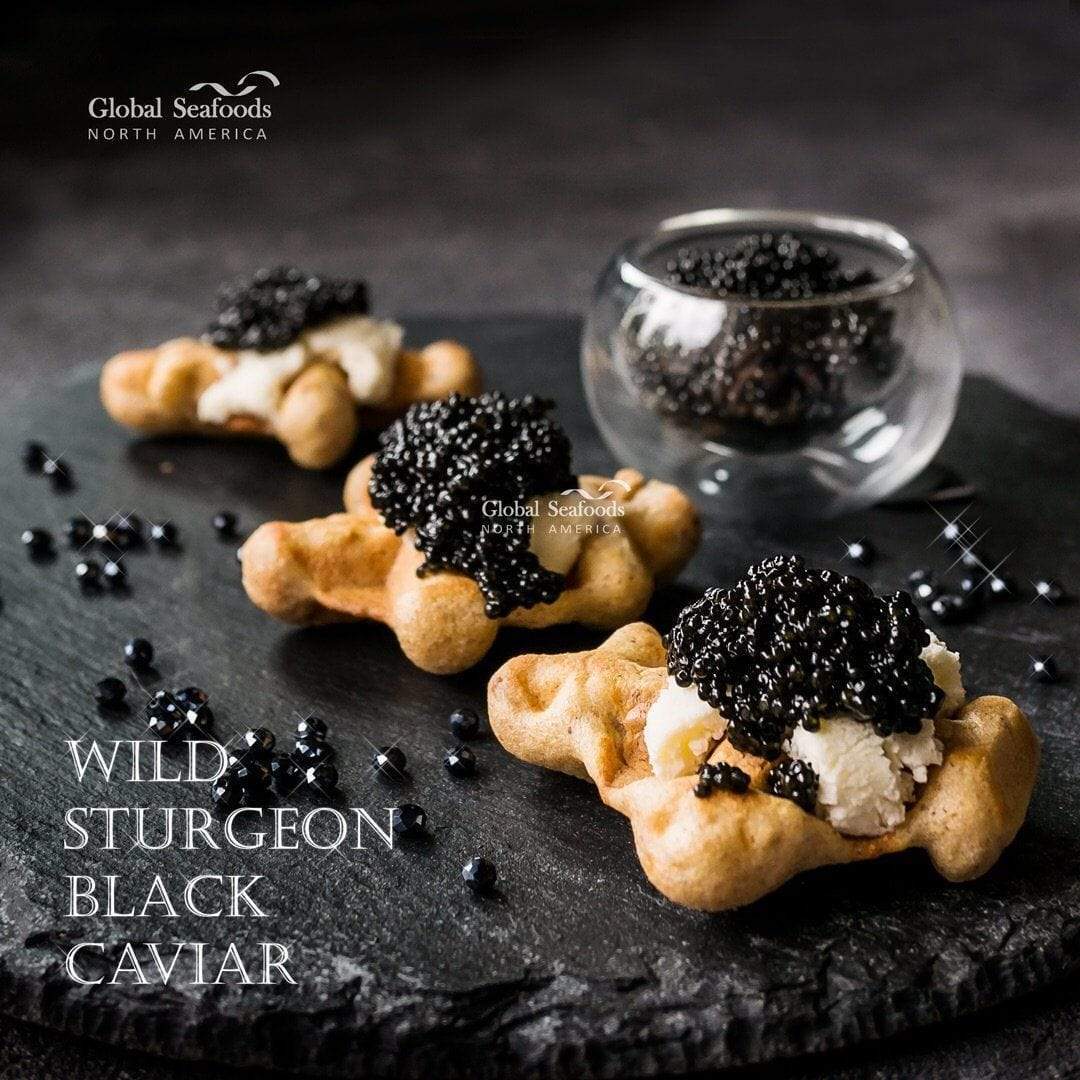 Buy Wild Sturgeon Caviar - Premium Hackleback Caviar from Global Seafoods